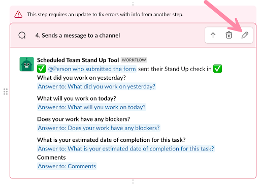 Automate a team standup spreadsheet with Workflow Builder - Slack Developers